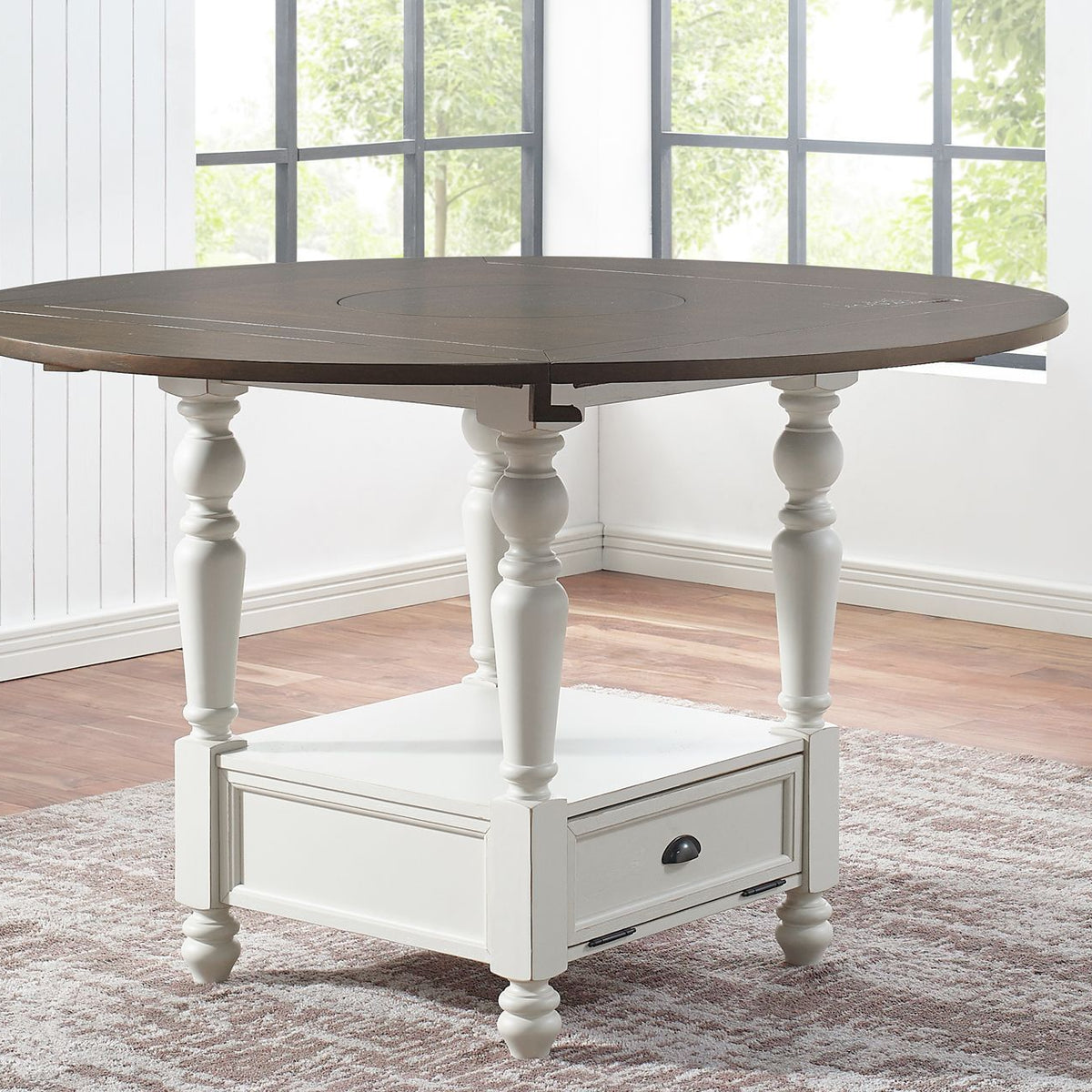 Joanna - Round Counter Height Table - Dark Brown – Neill’s Home Store