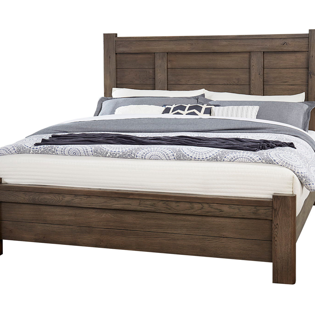 Crafted Oak - Post Bed (Headboard, Footboard, Rails) – Neill’s Home Store