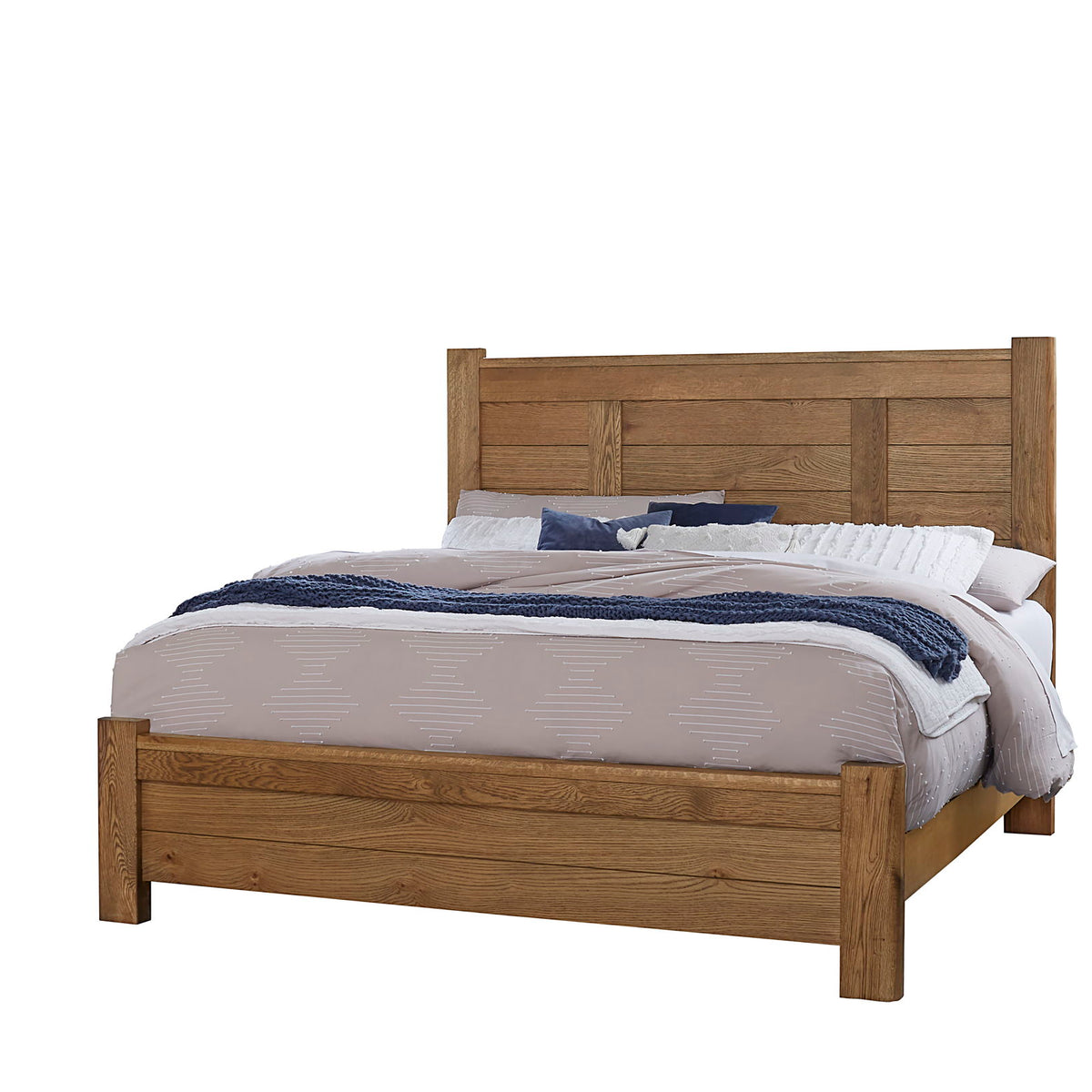 Crafted Oak - Ben's Post Bed (Headboard, Footboard And Rails) – Neill’s ...