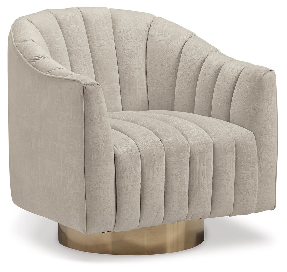 Penzlin - Swivel Accent Chair - Pearl – Neill’s Home Store